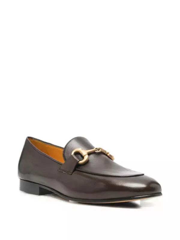 MARA BINI Horsebit Leather Loafers