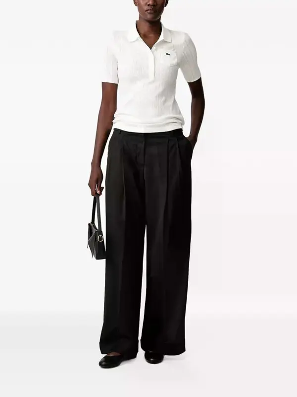 Lacoste Slim-fit Pointelle-knit Polo Shirt