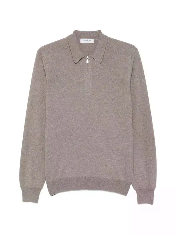 GRAN SASSO Quarter-zip Polo-collar Sweater