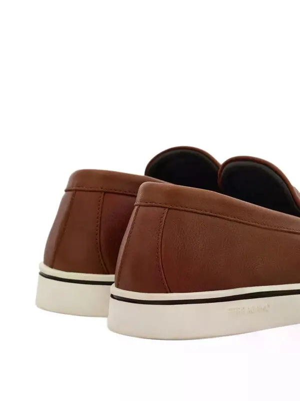 FERRAGAMO Boat Shoe Loafers With Gancini Ornament