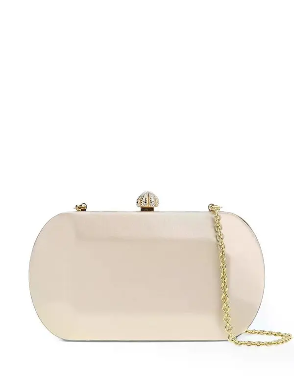 Tyler Ellis Nohara Crystal-embellished Cross Body Bag - Neutrals