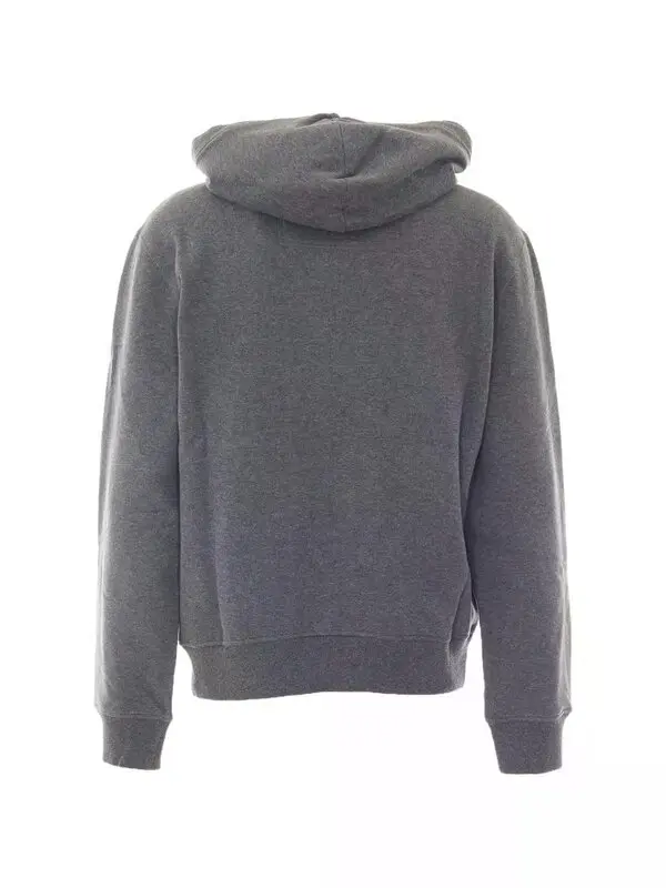 LANVIN Ribbon Zip-up Hoodie In Cotton And Cashmere