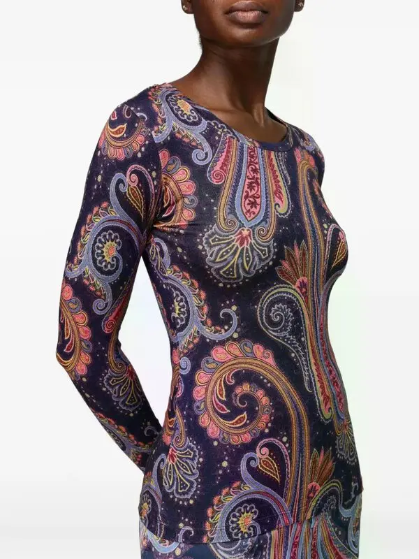 Etro Paisley-print Long-sleeve T-shirt