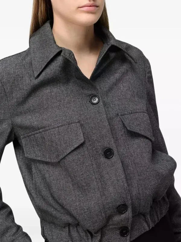 HANITA Button-up Elasticated-hem Jacket