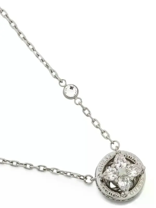 Guess Crystal-embellished Logo-engraved Necklace