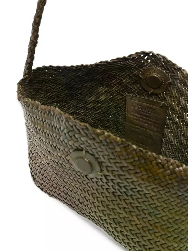 Dragon Diffusion Corsina Woven Leather Shoulder Bag