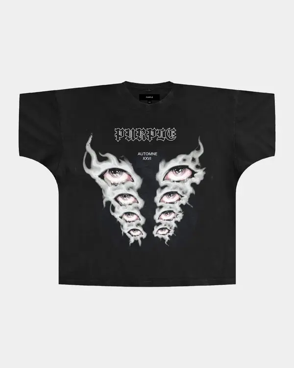 PURPLE BRAND Apos;s Eye Graphic Logo T-shirt