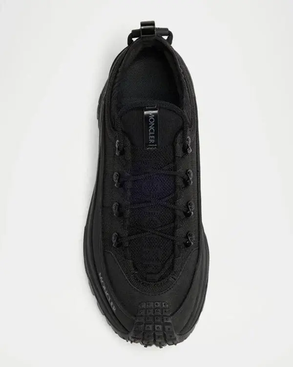 Moncler Apos;s Trailgrip Lite3 Nubuck & Suede Low-top Sneakers - Black
