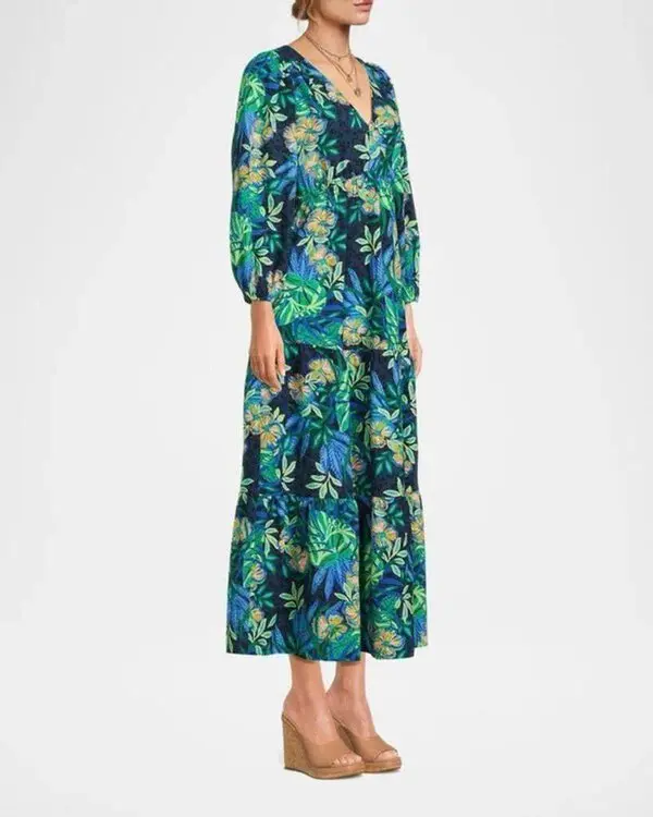 Lilly Pulitzer® Deacon Floral Empire Midi Dress