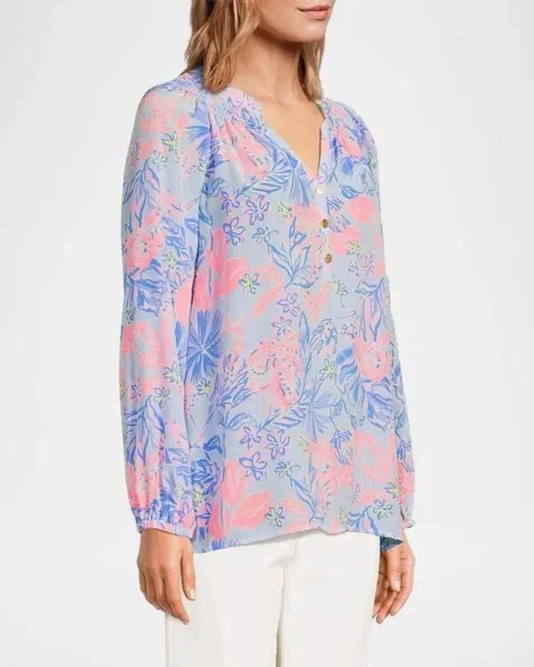 Lilly Pulitzer® Elsa Silk Top