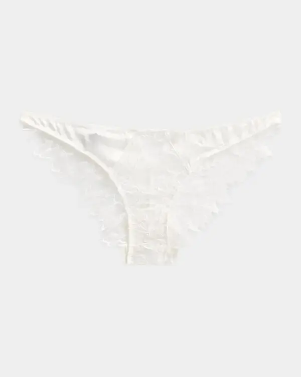 Kiki De Montparnasse Iris Lace Panties - Ivory