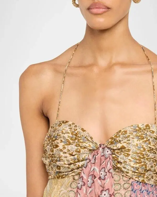 Zimmermann Fairlight Scarf Halter Dress - Spliced