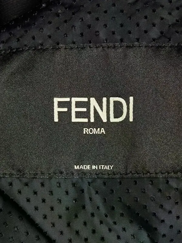 Fendi Ff-logo Gabardine Bomber Jacket