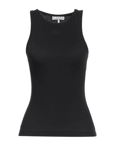 GANNI Tank Top Size Organic Cotton, Elastane