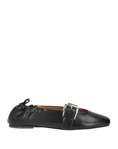 GANNI Ballet Flats Size Synthetic Material - Black