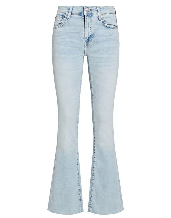 7 For All Mankind Bootcut Tailorless Jeans Size Cotton, Modal, Elastomultiester, Elastane