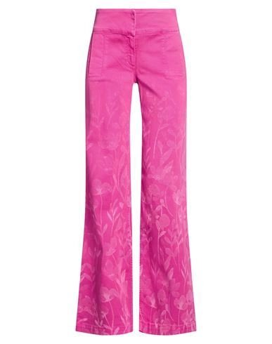 COMPAGNIA ITALIANA Jeans Size Cotton, Elastane - Fuchsia