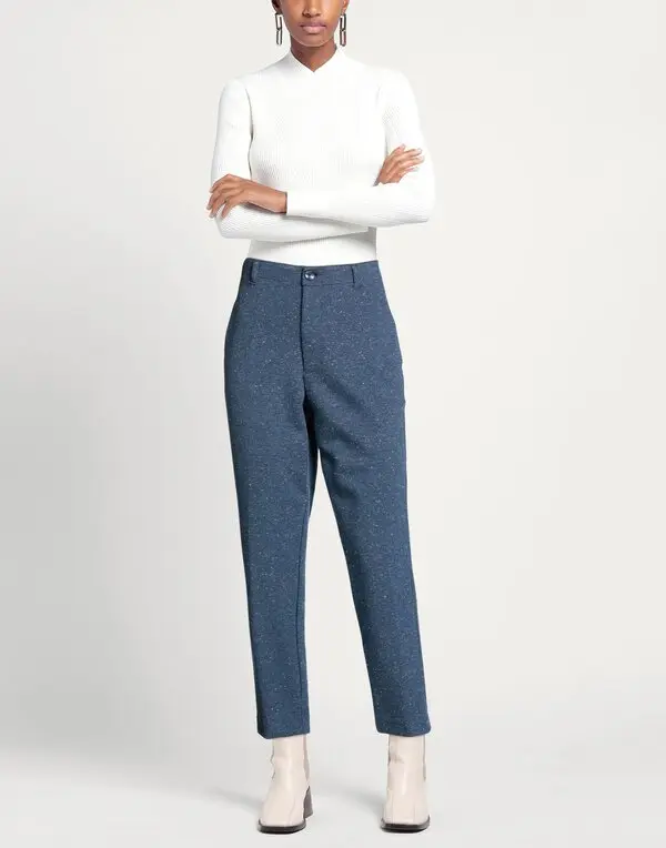 European Culture Pants Slate Size Viscose, Polyester, Polyamide, Silk, Elastane