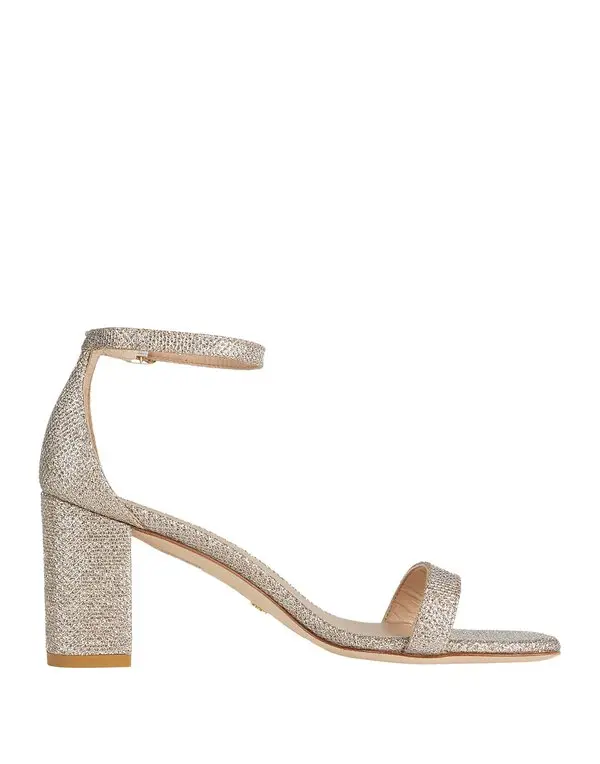 STUART WEITZMAN Sandals Platinum Size Textile Fibers
