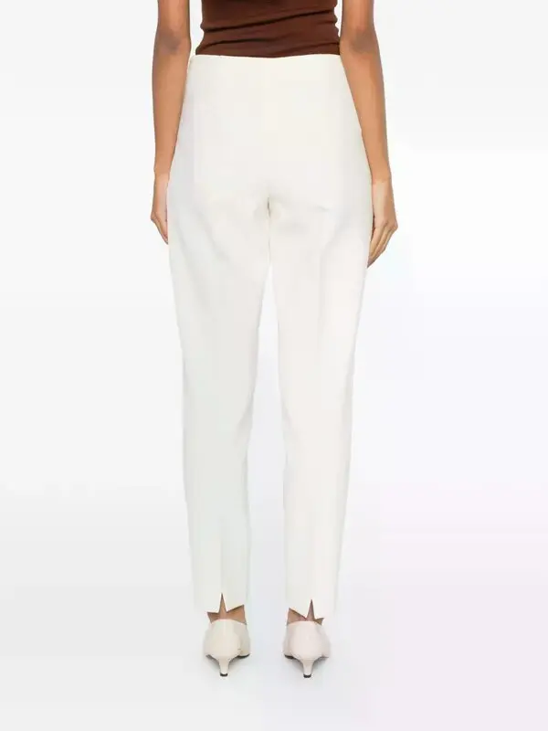 Liviana Conti Pressed-crease Slit-hem Trousers