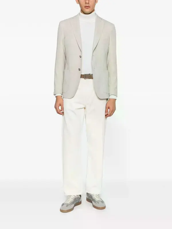 MANUEL RITZ Diagonal-weave Blazer