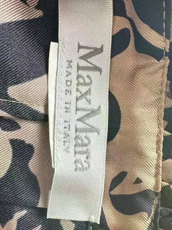 Max Mara Printed Long-sleeve Maxi Dress