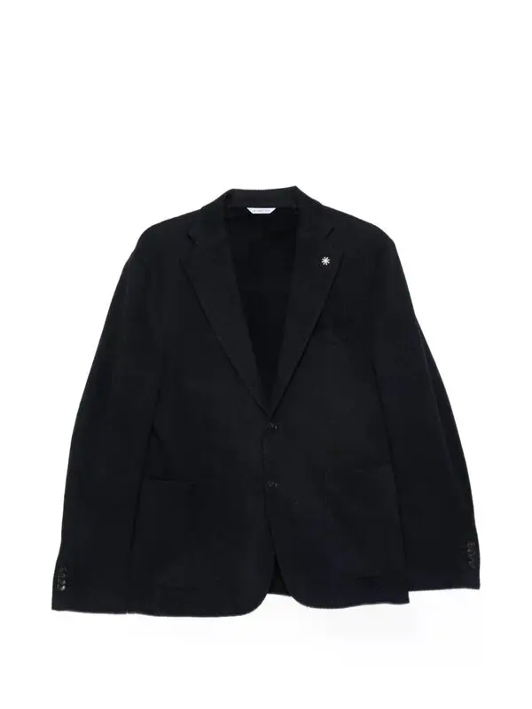 MANUEL RITZ Chevron Blazer - Blue