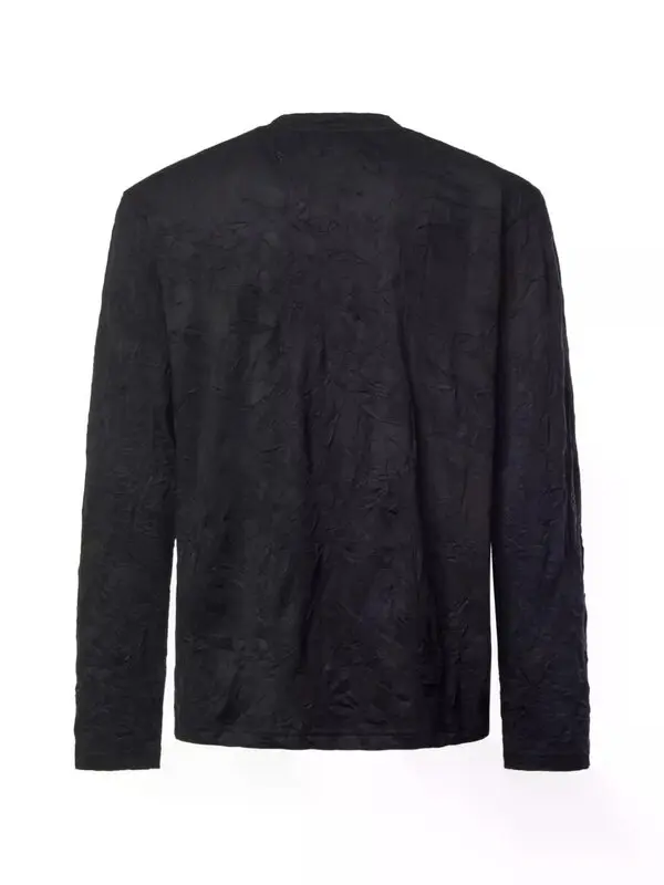 GRIFONI Crinkled-effect T-shirt