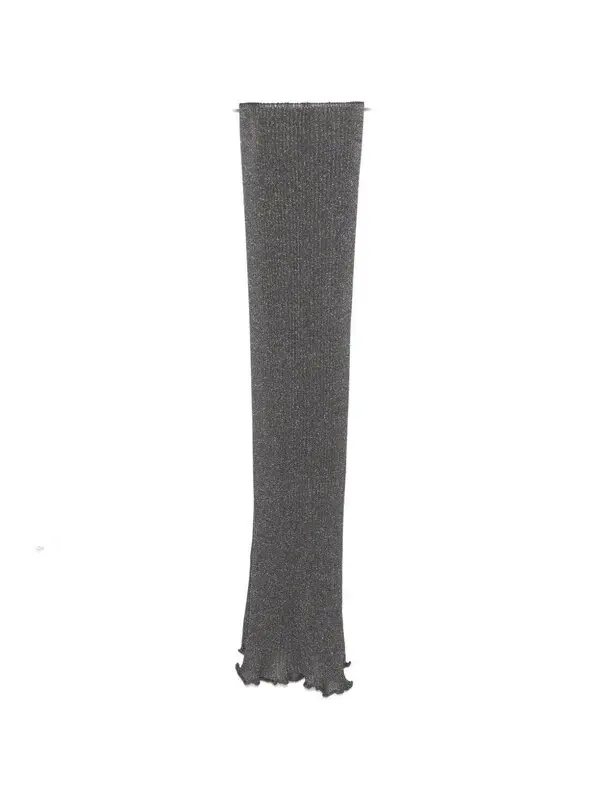 Missoni Ribbed-knit Metallic-thread Scarf - Grey
