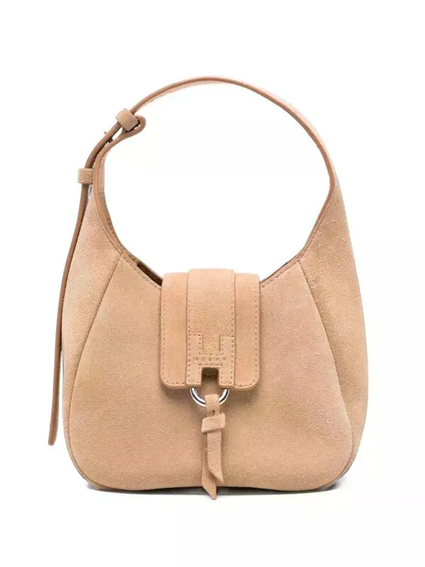 Hogan Suede Logo-plaque Tote Bag