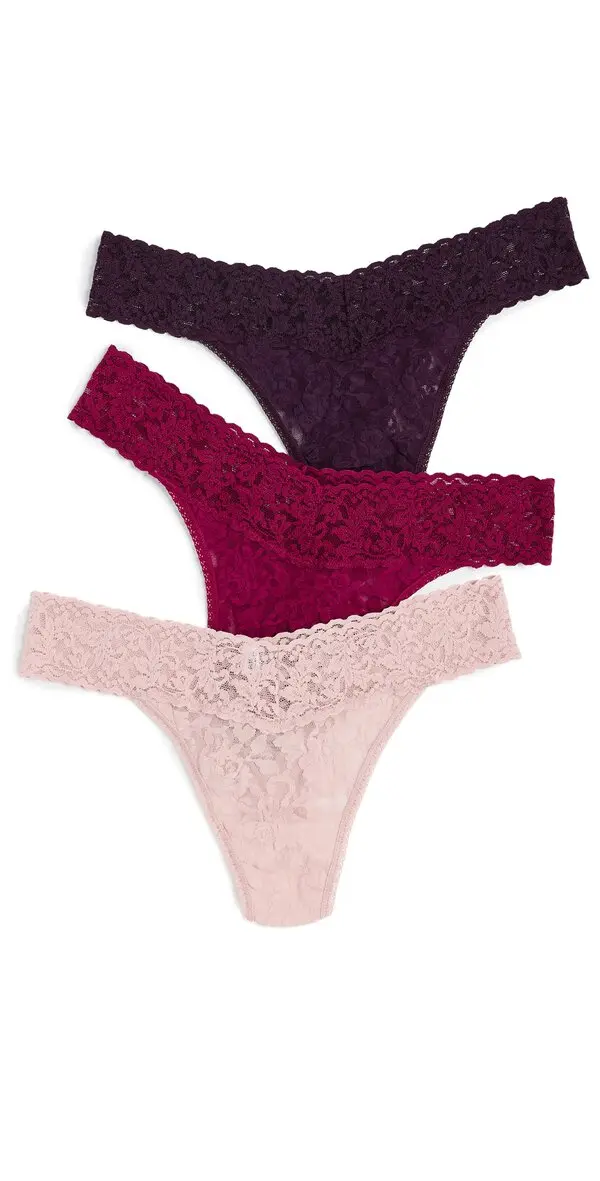 Hanky Panky V-day Matchbox Original Thong 3-pack - Vdf3