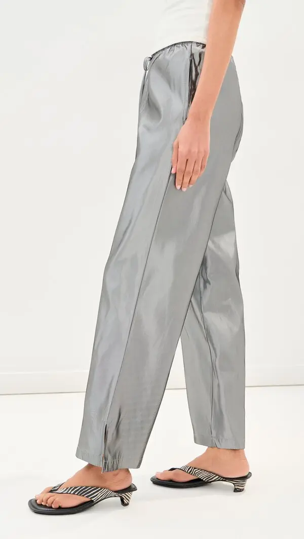 LE BOP Collins Taffeta Pants - Pewter