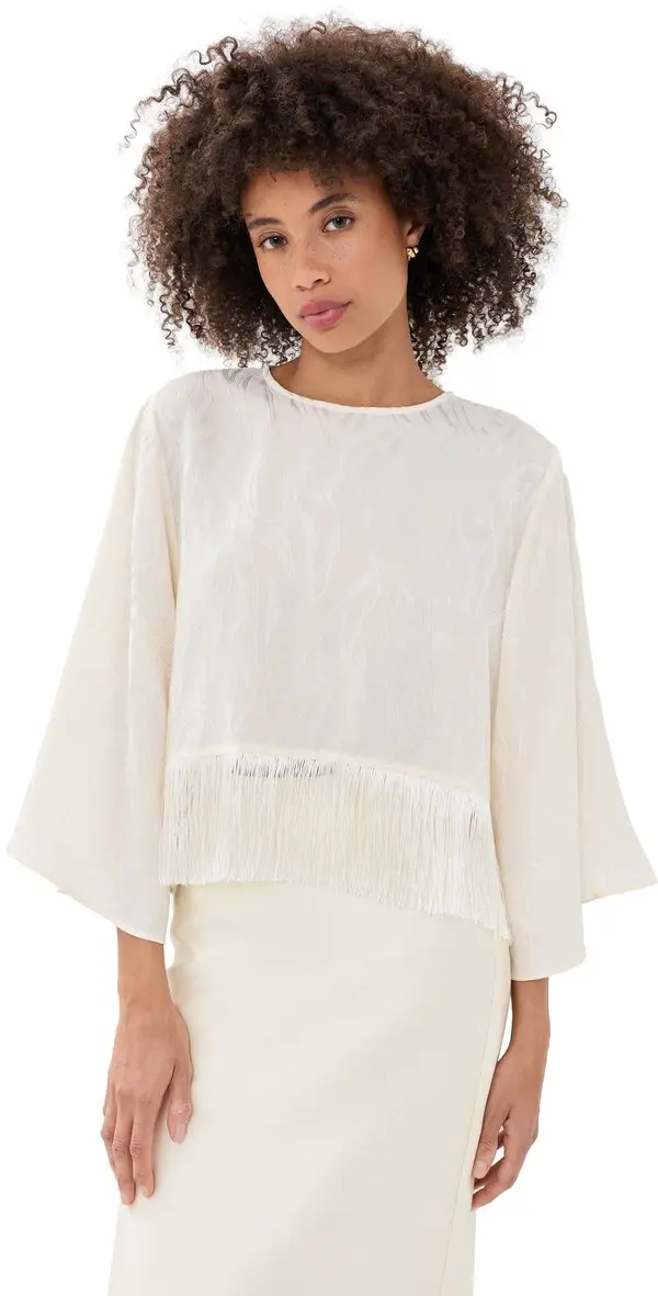 ROAME Vali Jacquard Top - Ivory