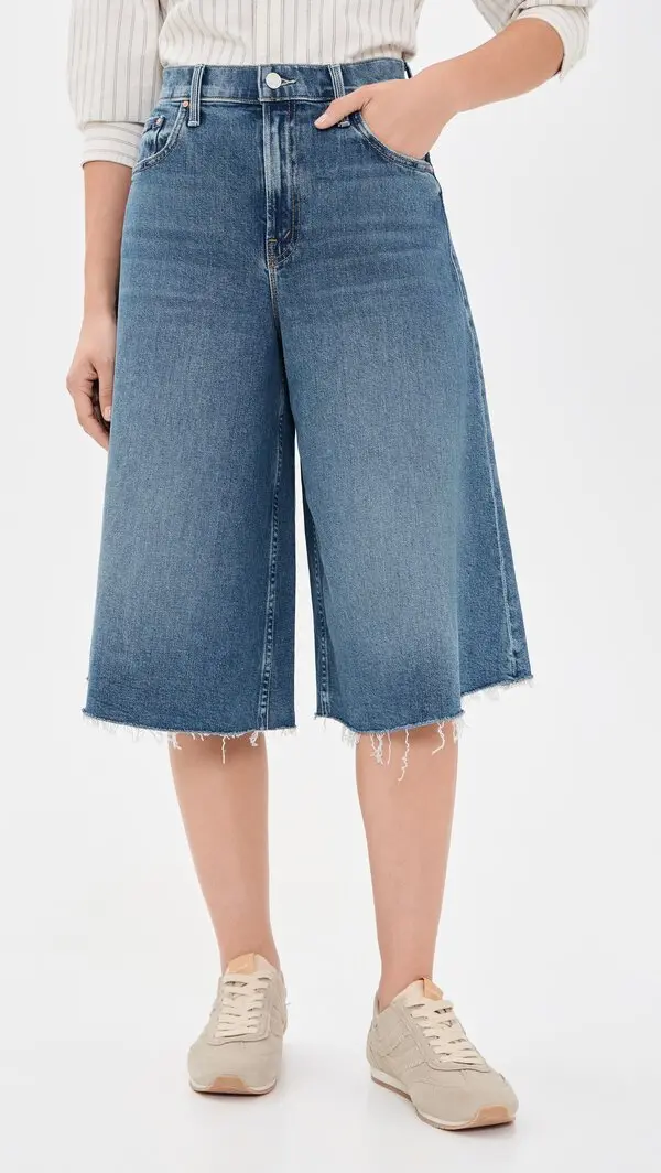 MOTHER The Whole Lot Flutter Fray Shorts