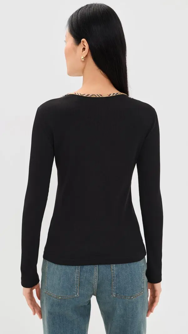 Burberry Stephanie Long Sleeve Top