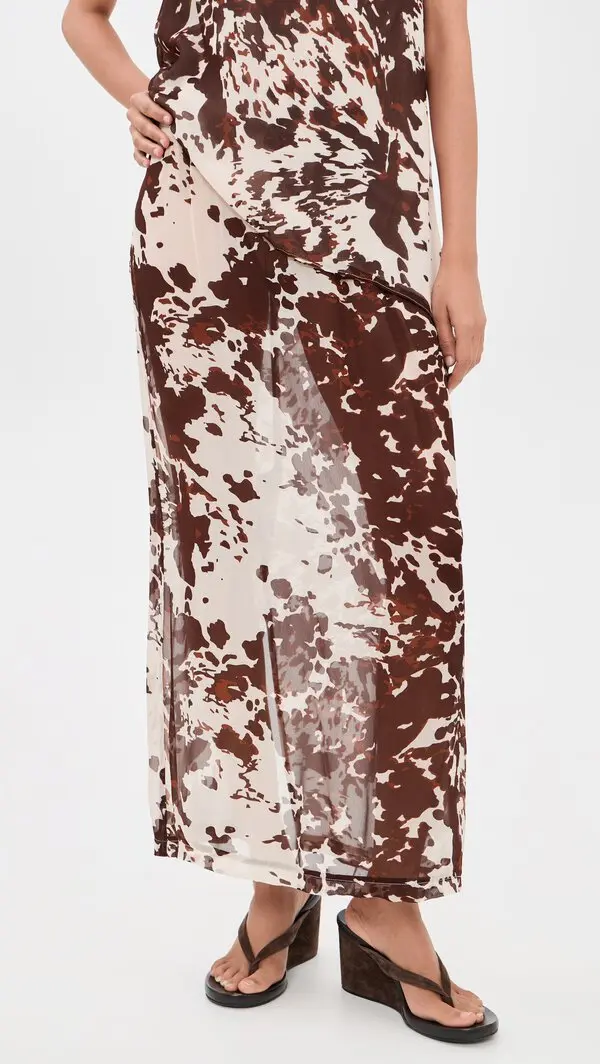 VRG GRL Devyn Wildstock Midi Skirt