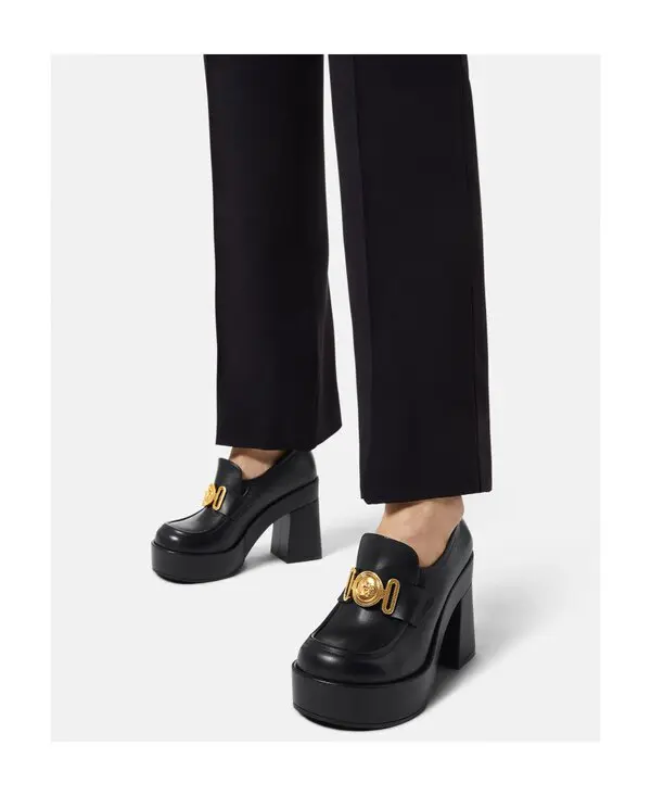 Versace Medusa Plaque Slip-on Pumps