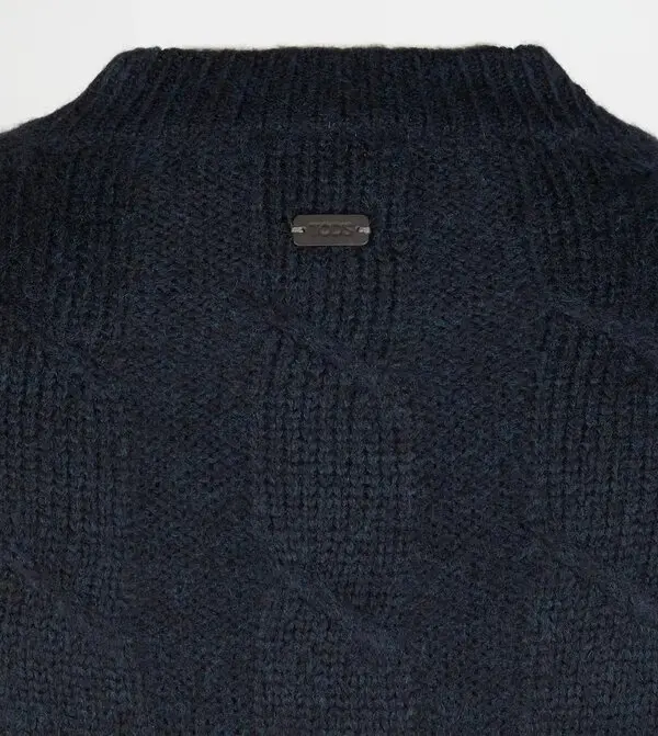 TOD'S Round-neck Pullover In Cashmere And Silk
