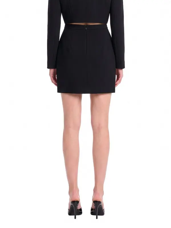 Alessandra Rich Crepe Mini Skirt