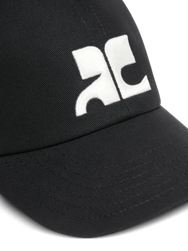 COURREGES Logo Cotton Baseball Cap
