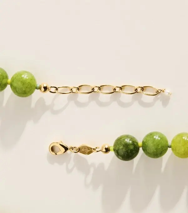 Anni Lu Gold-plated Beaded Ball Necklace