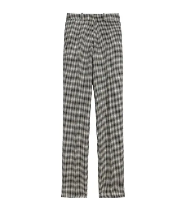 Givenchy Wool-mohair Houndstooth Cigarette Trousers