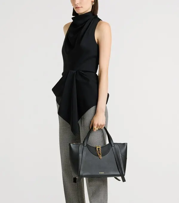 Givenchy Wool-mohair Houndstooth Cigarette Trousers
