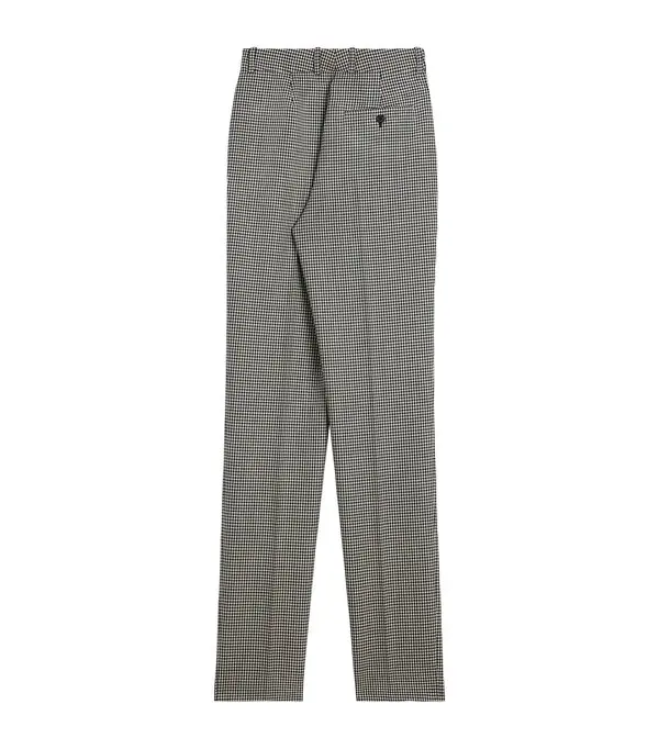 Givenchy Wool-mohair Houndstooth Cigarette Trousers