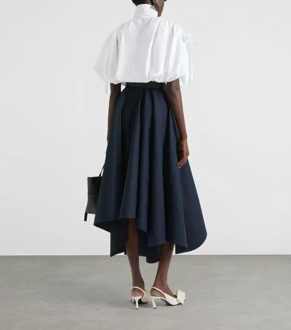 Givenchy Cotton Ruched Cropped Shirt
