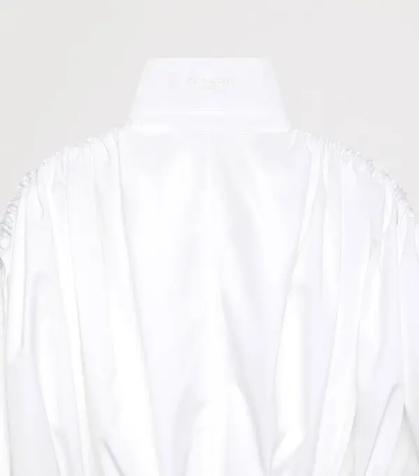 Givenchy Cotton Ruched Cropped Shirt