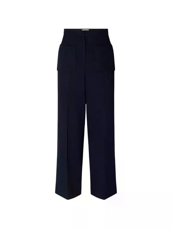 SESSUN Alberwool Patch-pocket Wide-leg Trousers