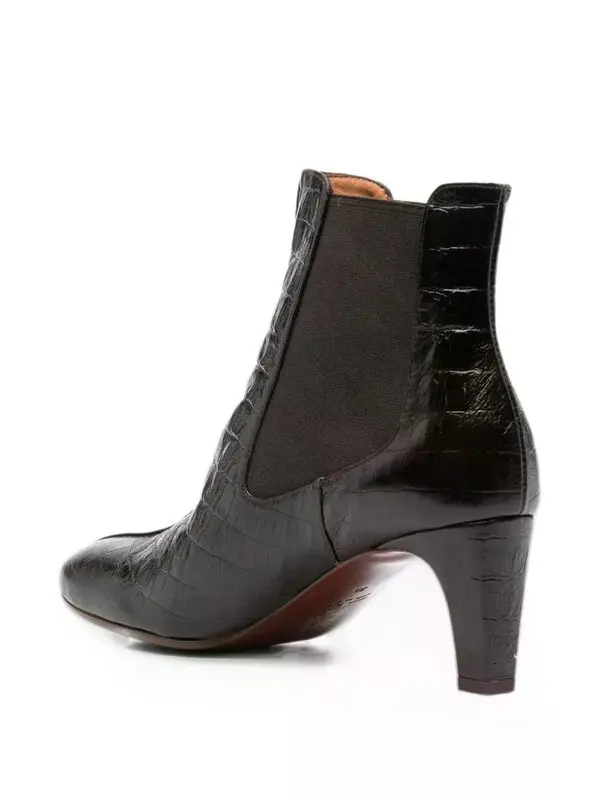 Chie Mihara Croc-effect Ankle Boots