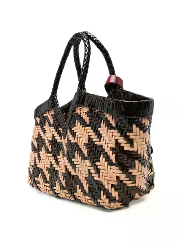 VIPERA Monet Houndstooth-weave Tote Bag