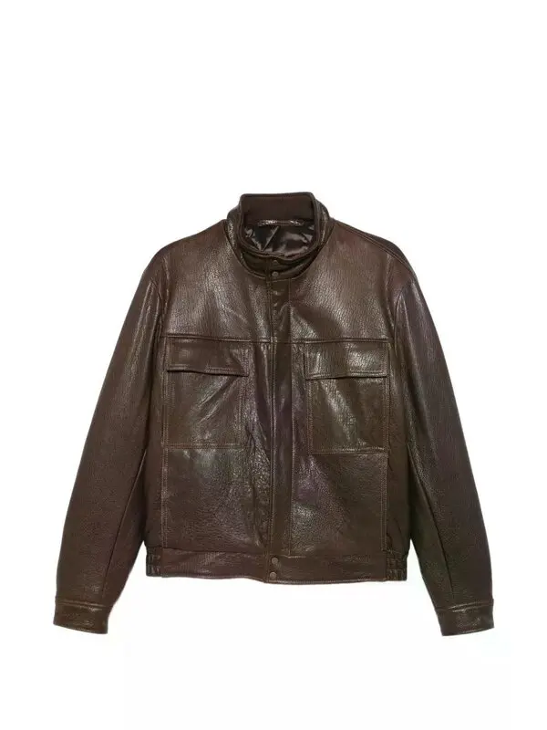 SALVATORE SANTORO Panelled Leather Jacket